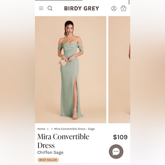 Birdy Grey | Dresses | Birdy Grey Sage Green Evening Gown | Poshmark